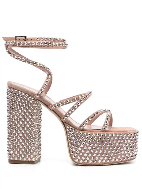 Paris Texas Holly Evita 130mm Platform Sandals - Pink