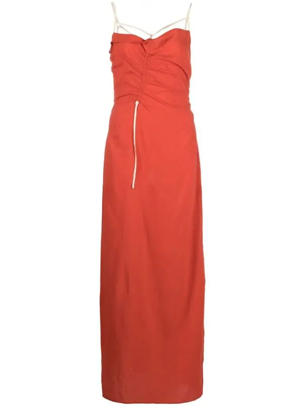 Jacquemus La Robe Gaua Long Dress - Red