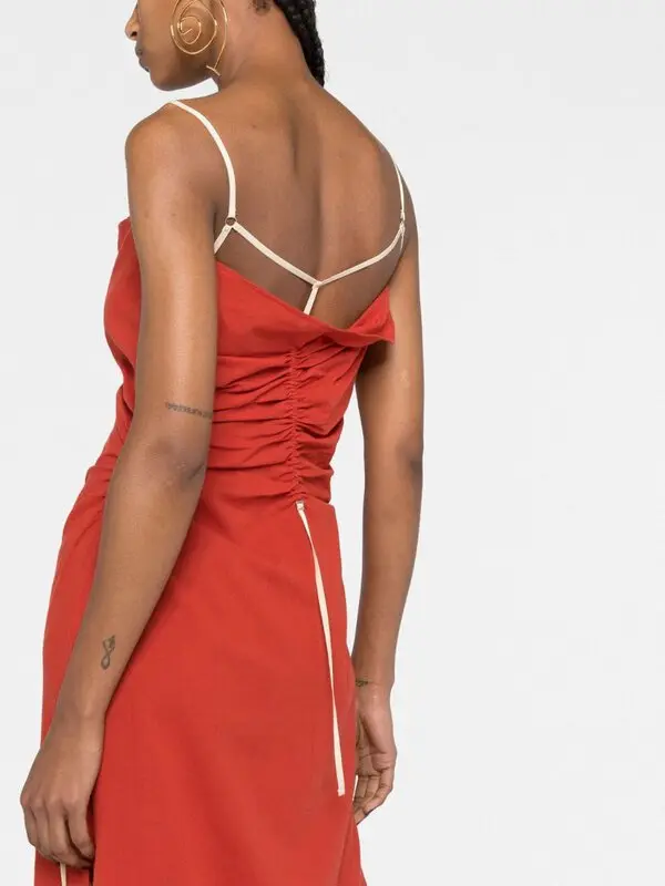 Jacquemus La Robe Gaua Long Dress - Red