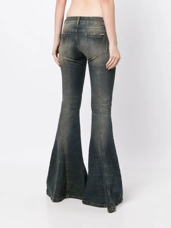 Blumarine Stud-detailed Flared Jeans