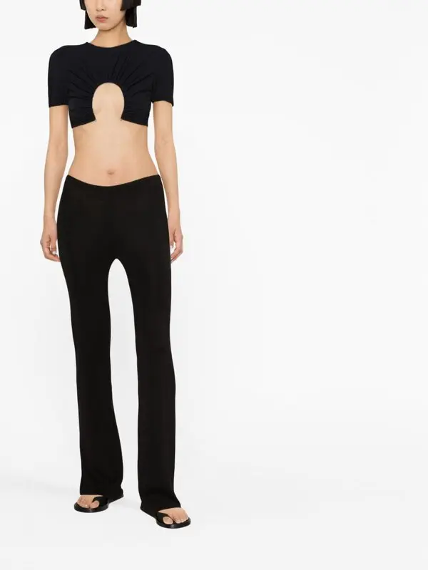 Christopher Esber Cut-out Cropped T-shirt