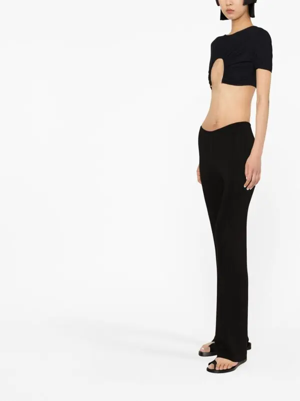 Christopher Esber Cut-out Cropped T-shirt