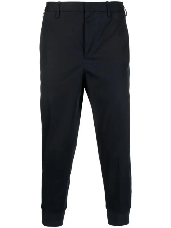 Neil Barrett Cropped Leg Chino Trousers - Blue