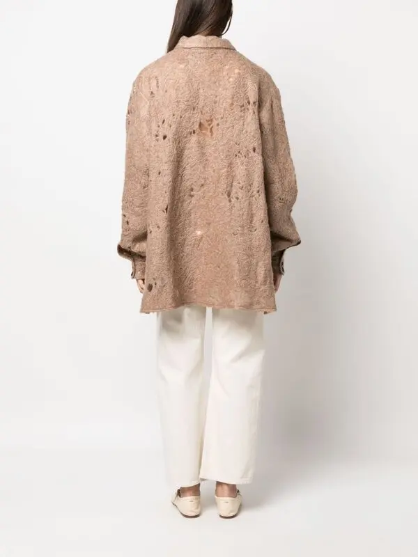 VITELLI Raw-cut Finish Long-sleeve Shirt