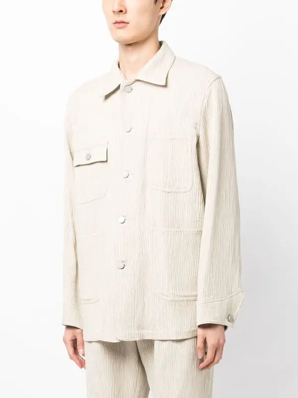 TAAKK Textured-effect Shirt Jacket