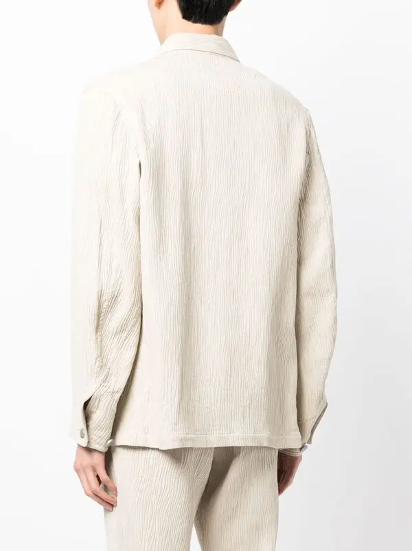 TAAKK Textured-effect Shirt Jacket