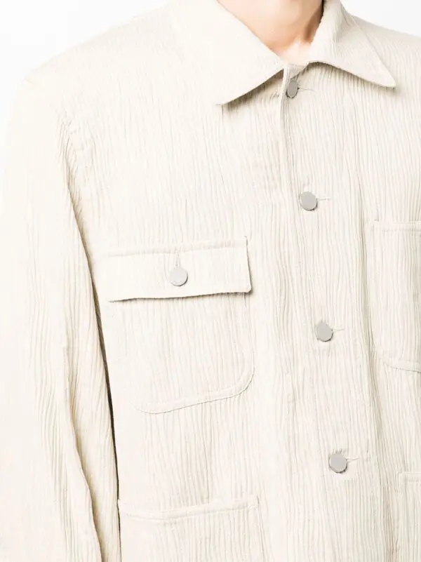 TAAKK Textured-effect Shirt Jacket