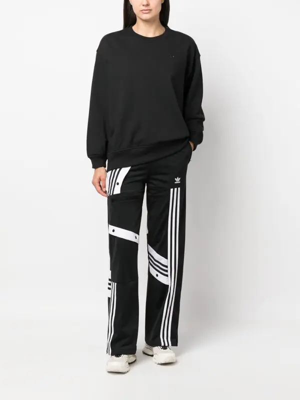 Adidas Logo-embroidered Cotton Sweatshirt