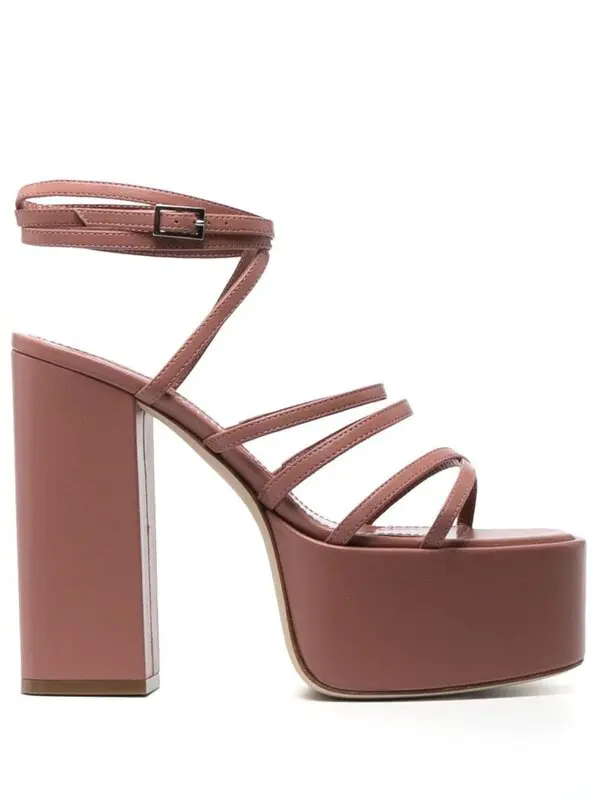 Paris Texas Evita Leather Platform Sandals