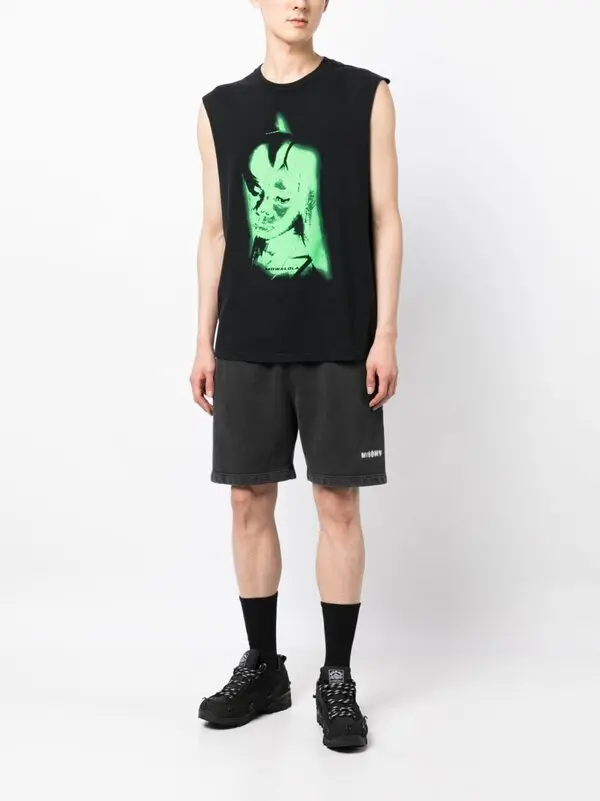 MISBHV Logo-print Track Shorts