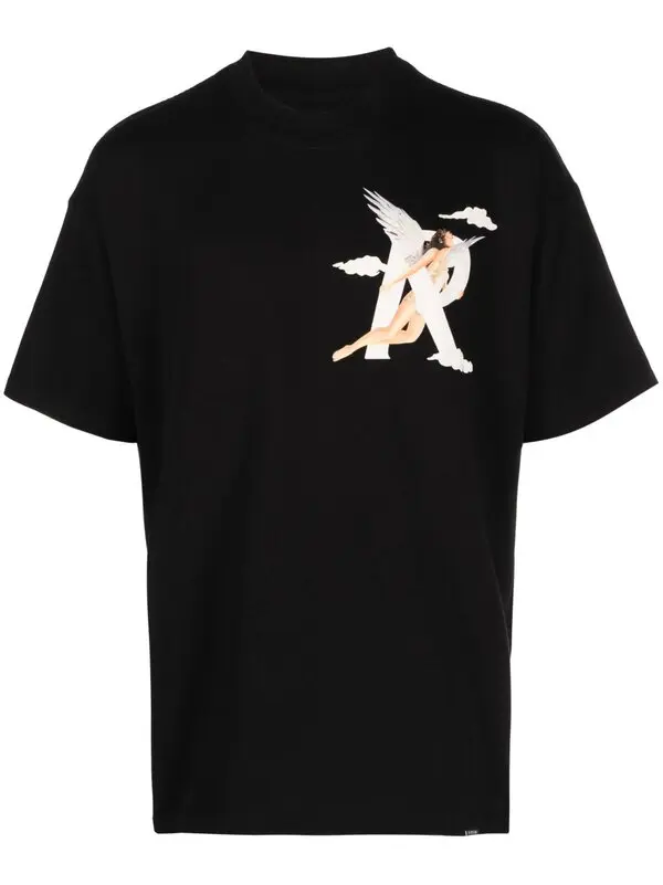 REPRESENT Storms In Heaven Cotton T-shirt - Black