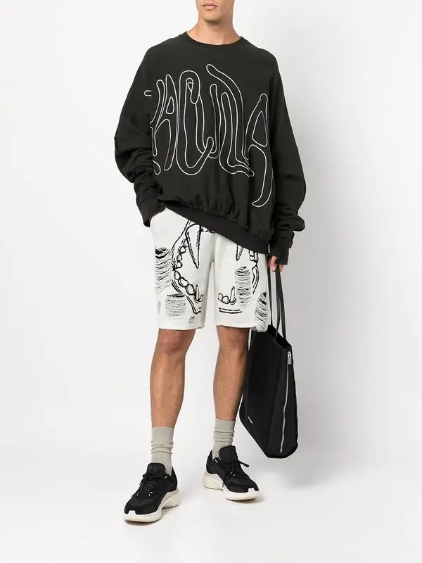 HACULLA. Embroidered-logo Oversized Sweatshirt