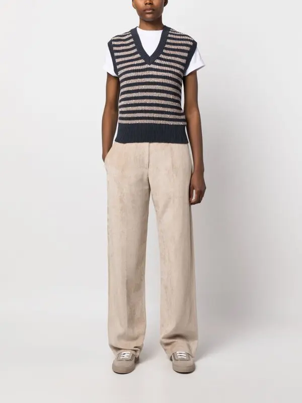 Brunello Cucinelli Corduroy Wide-leg Trousers