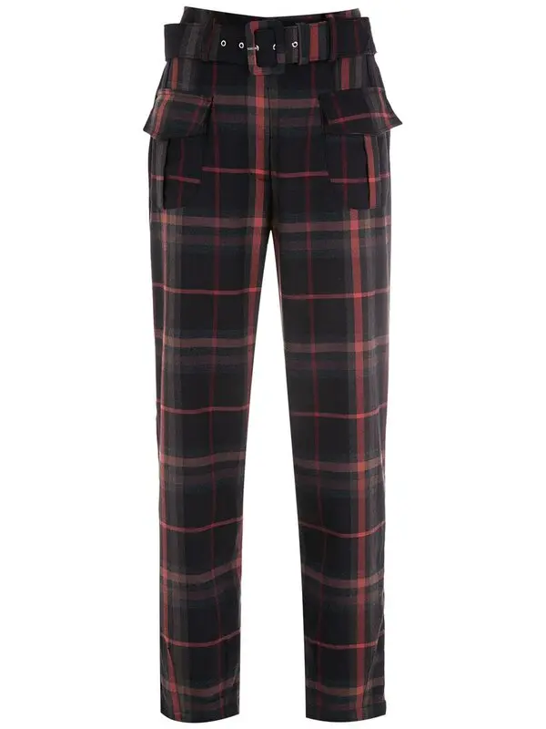 OLYMPIAH Check-print Trousers