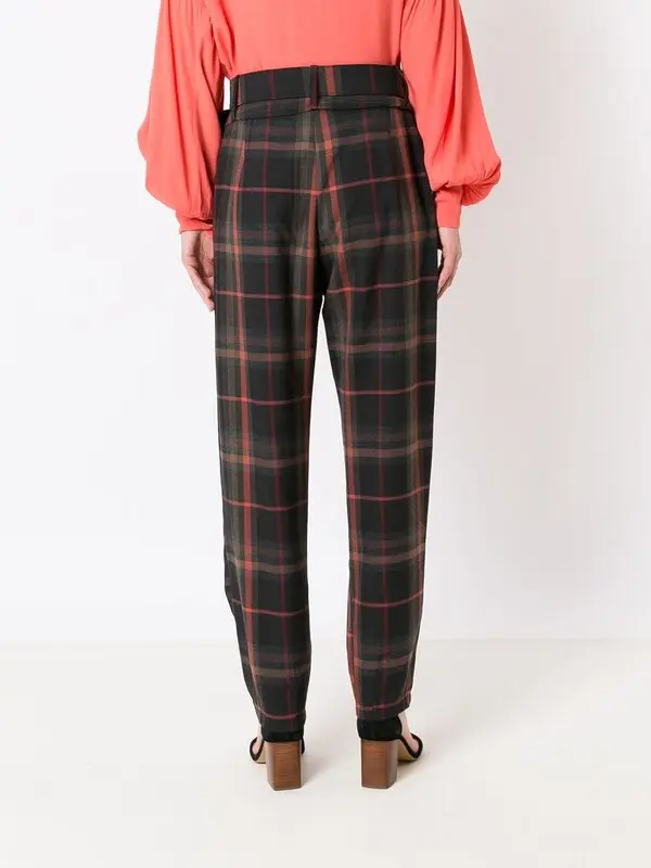 OLYMPIAH Check-print Trousers