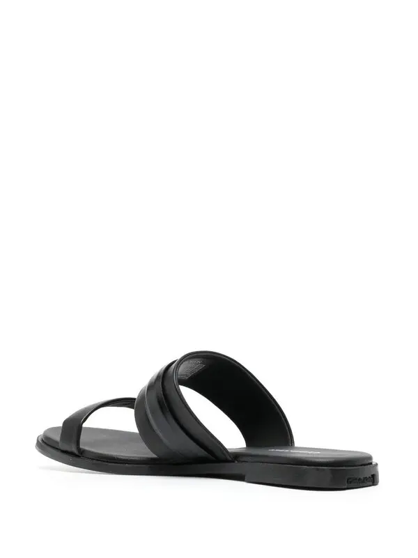 Calvin Klein Lettering Leather Sandals