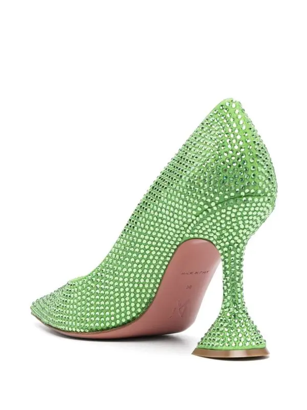 Amina Muaddi Ami Rhinestone-embellished Pumps