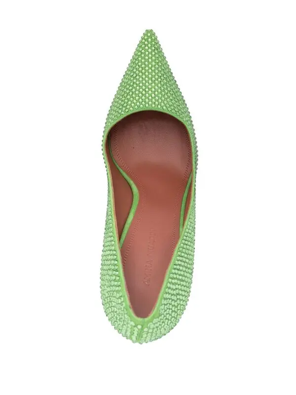 Amina Muaddi Ami Rhinestone-embellished Pumps