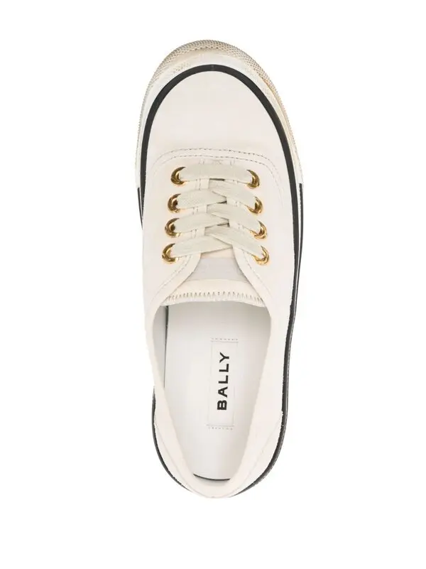 Bally Lyder Leather Low-top Sneakers - Neutrals