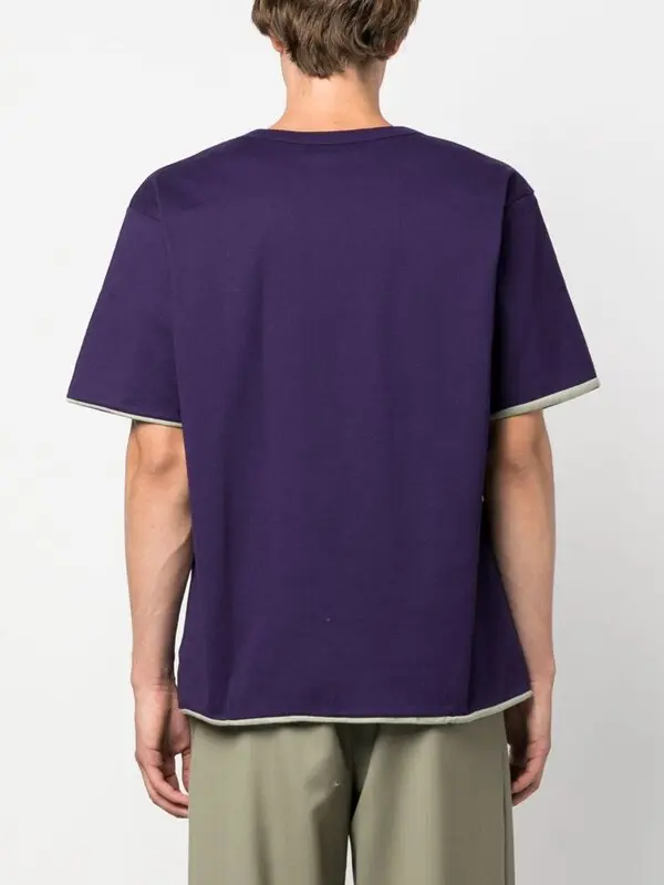 Needles Logo-print Reversible Cotton T-shirt