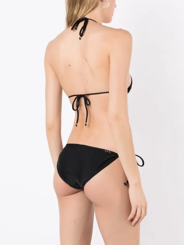 AMIR SLAMA Self-tie Triangle Bikini - Black