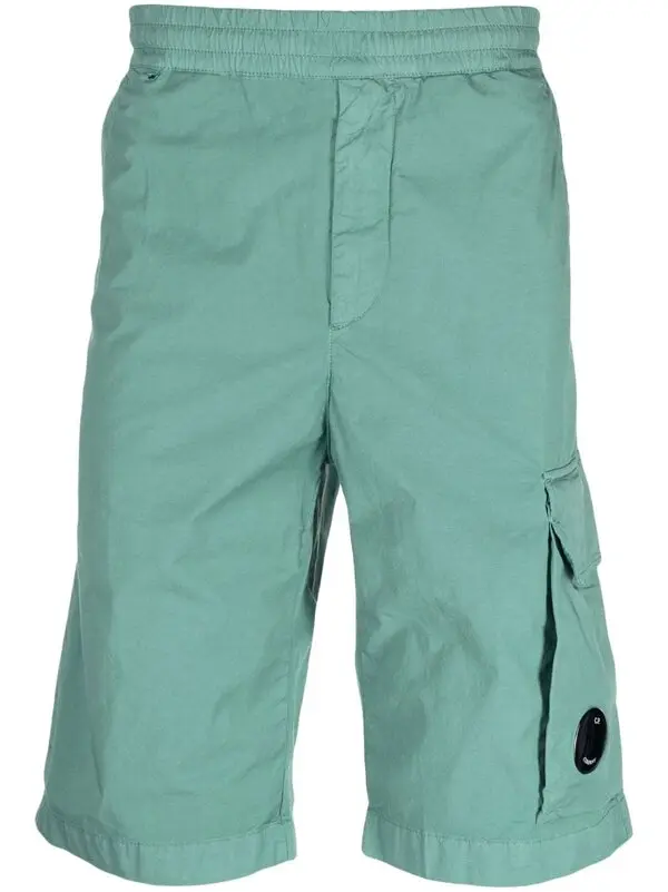 C.P. COMPANY Lens Detail Track Shorts - Green