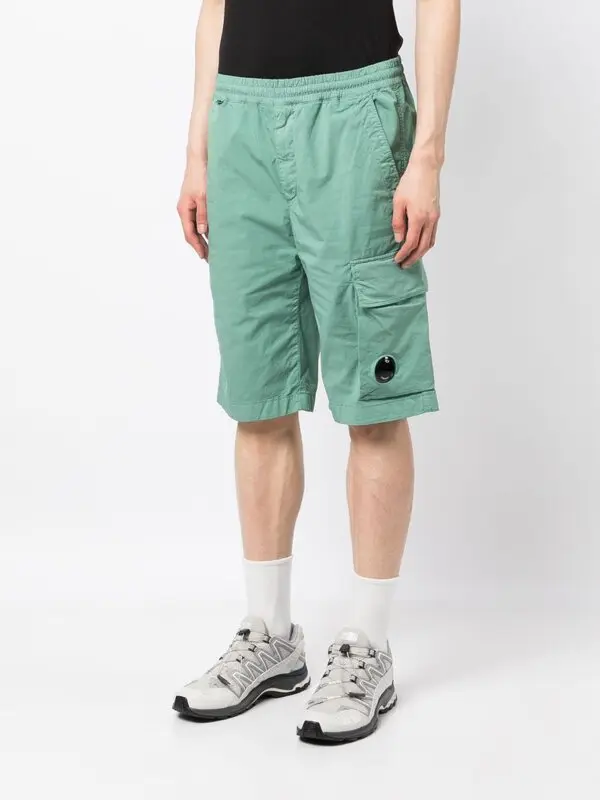 C.P. COMPANY Lens Detail Track Shorts - Green