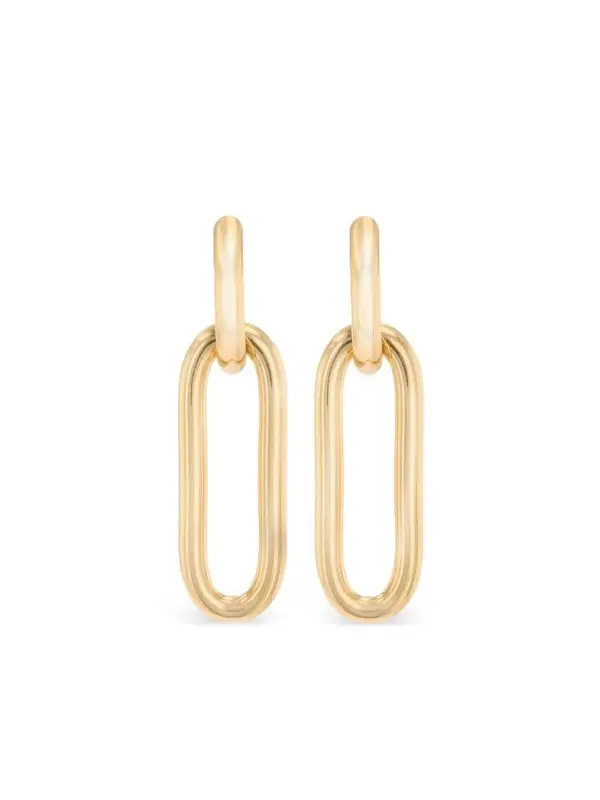 PRAGNELL 18kt Yellow Havana Drop Earrings - Gold