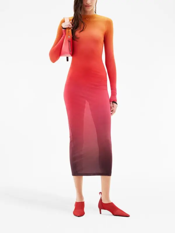 COURREGES Gradient-effect Dress - Orange
