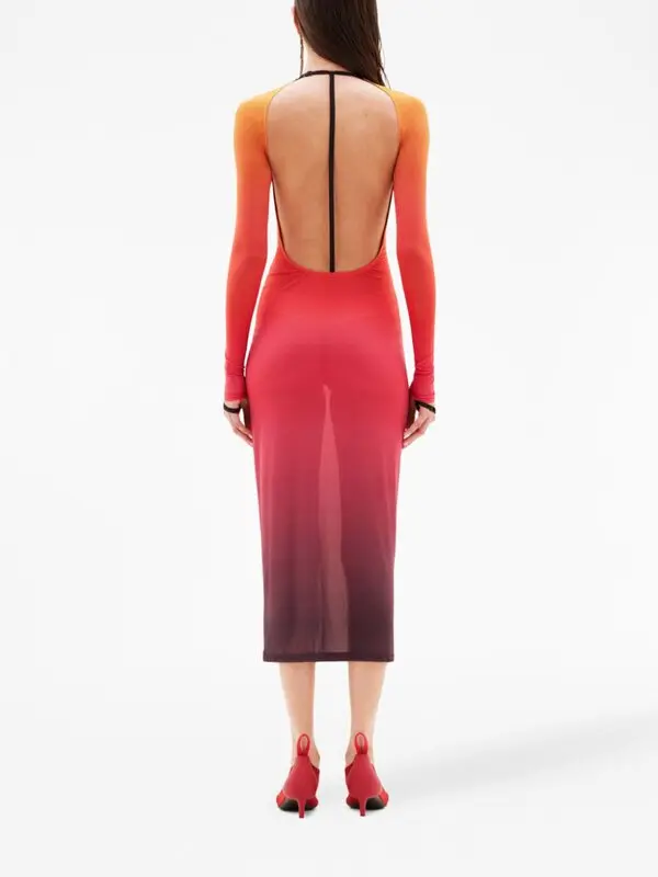 COURREGES Gradient-effect Dress - Orange