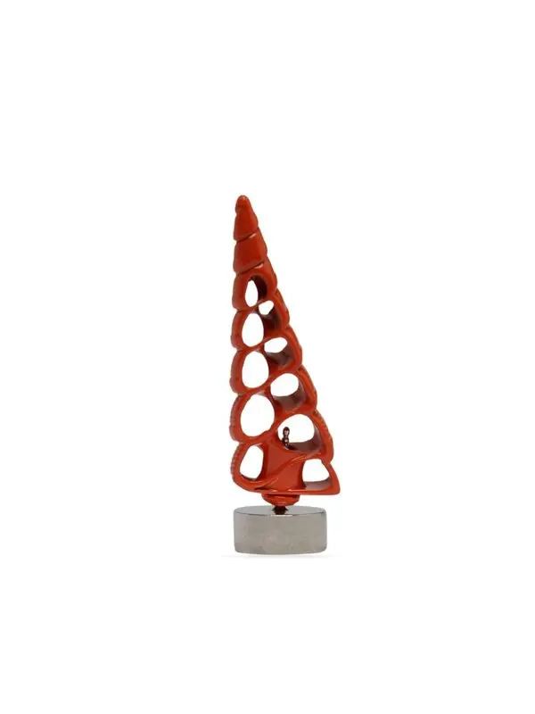 COURREGES Shell-shape Stud Earring - Red