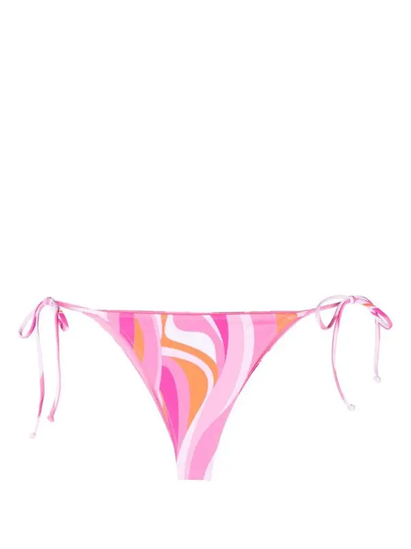 MC2 SAINT BARTH Abstract-print Bikini Bottom - Pink