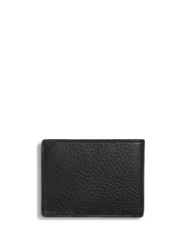 Shinola Slim Grained-leather Bi-fold Wallet - Black