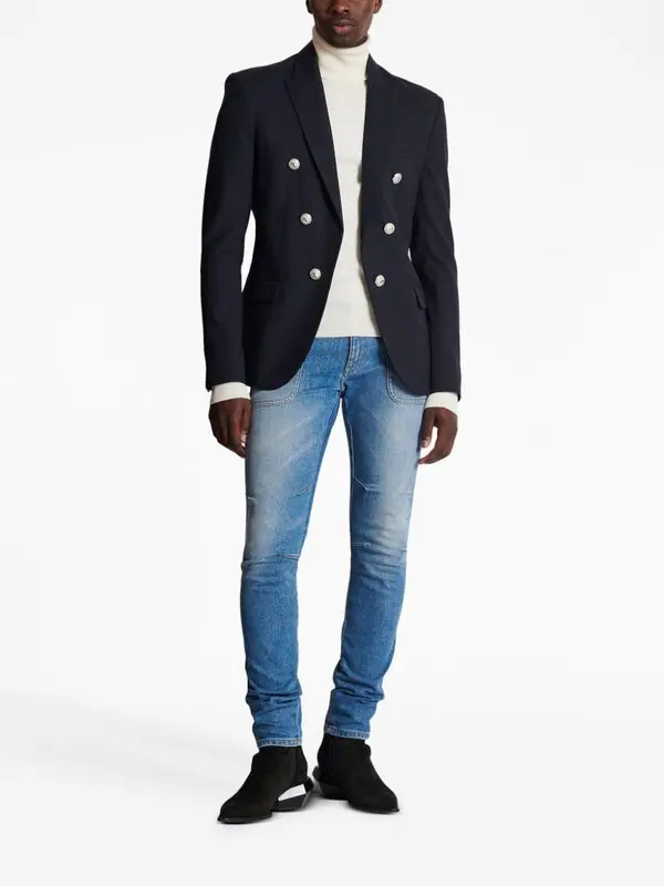 Balmain Button-detailed Wool Blazer