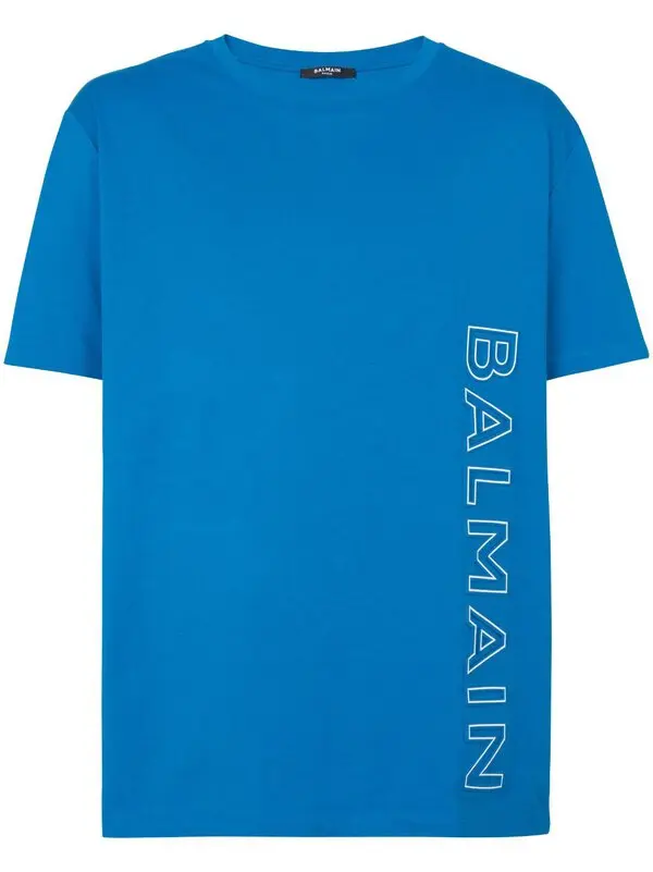 Balmain Logo-print Short-sleeved Cotton T-shirt