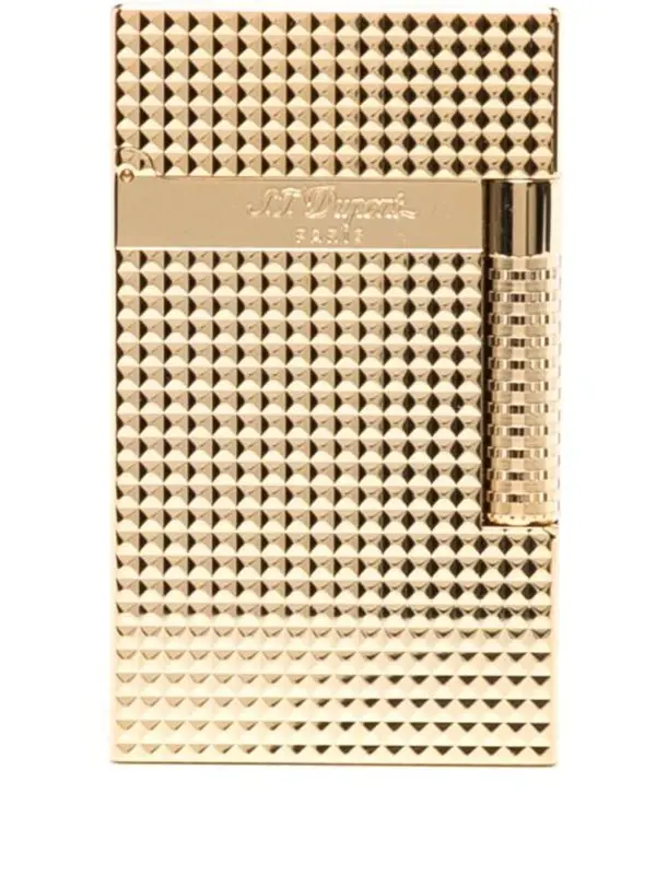 S.t. Dupont Ligne 2 Engraved-logo Lighter - Gold