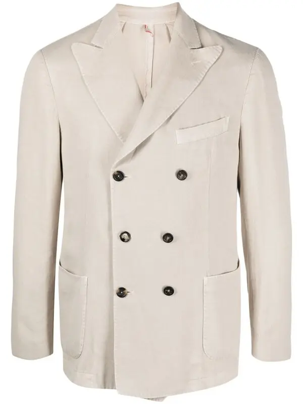 DELL'OGLIO Peak-lapel Double-breasted Blazer