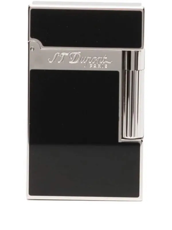 S.t. Dupont Ligne 2 Engraved-logo Lighter - Black