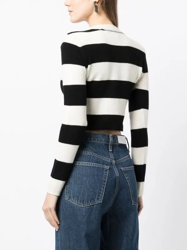 Cynthia Rowley Striped Round-neck Jumper