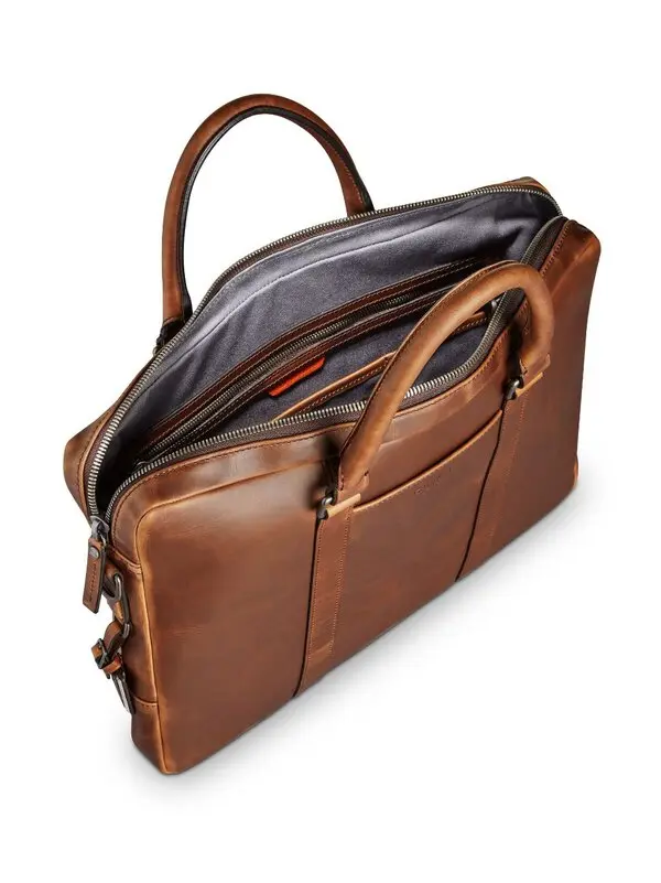 Shinola Navigator Gm Leather Briefcase - Brown