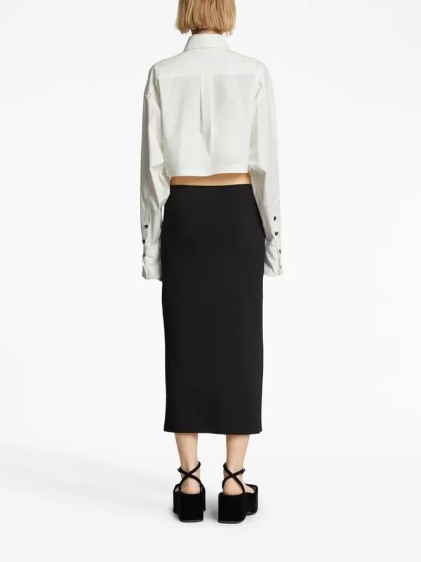 Proenza Schouler Poplin Cropped Shirt