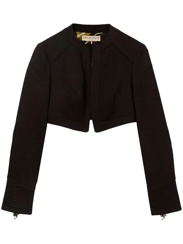 Emilio Pucci Open-front Cropped Jacket