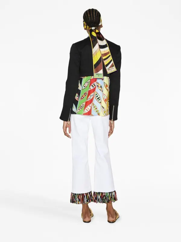 Emilio Pucci Open-front Cropped Jacket