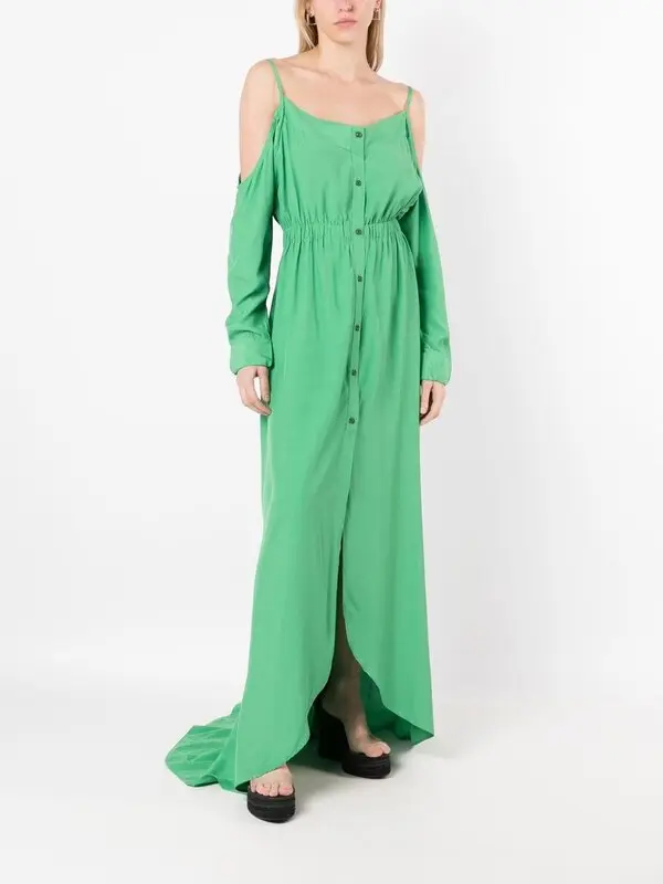AMIR SLAMA Cold-shoulder Maxi Dress