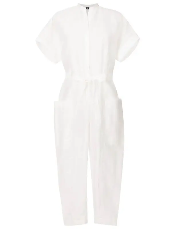 OSKLEN Flax Tapered-jumpsuit - White