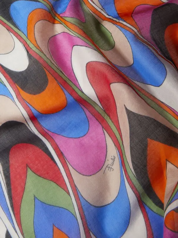 Emilio Pucci Patchwork-print Cotton Sarong