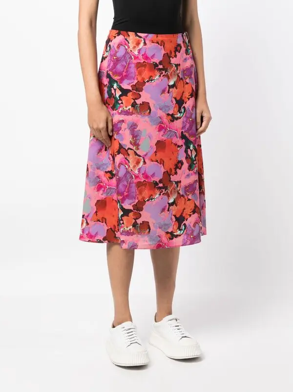 Paul Smith Graphic-print A-line Skirt