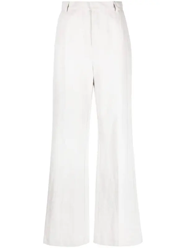 Andamane Pressed-crease Palazzo Trousers