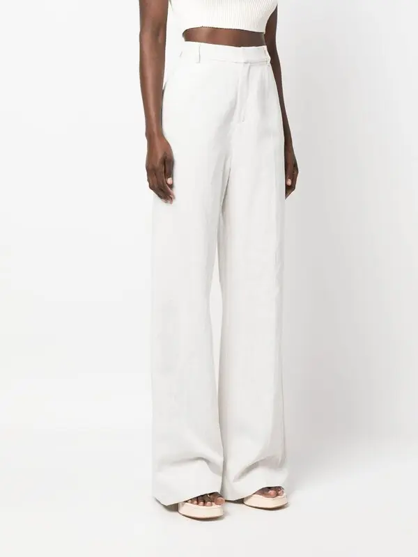 Andamane Pressed-crease Palazzo Trousers