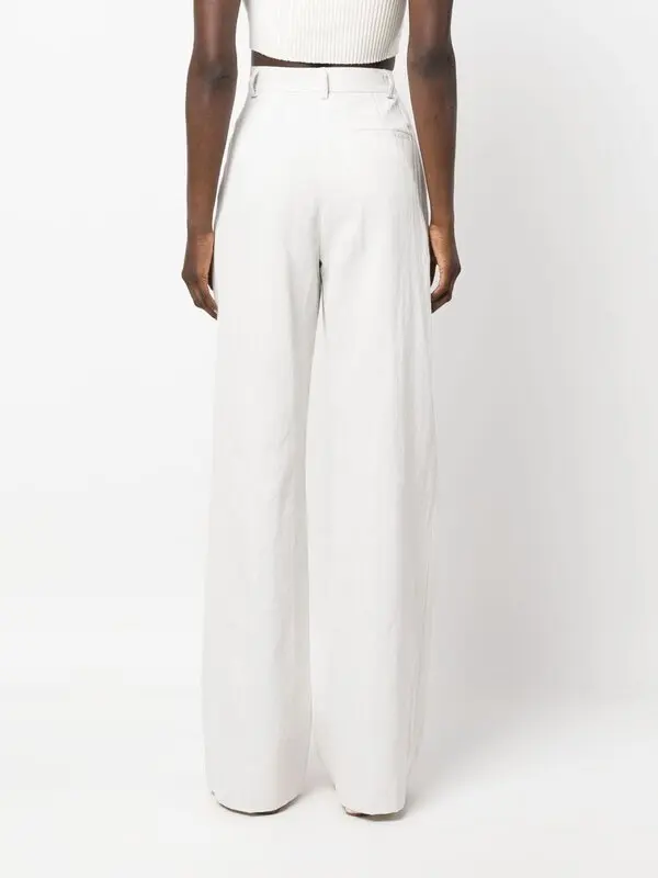 Andamane Pressed-crease Palazzo Trousers
